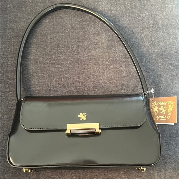 Pratesi | Bags | Pratesi Barchetta Italian Designer Black Calf Leather ...